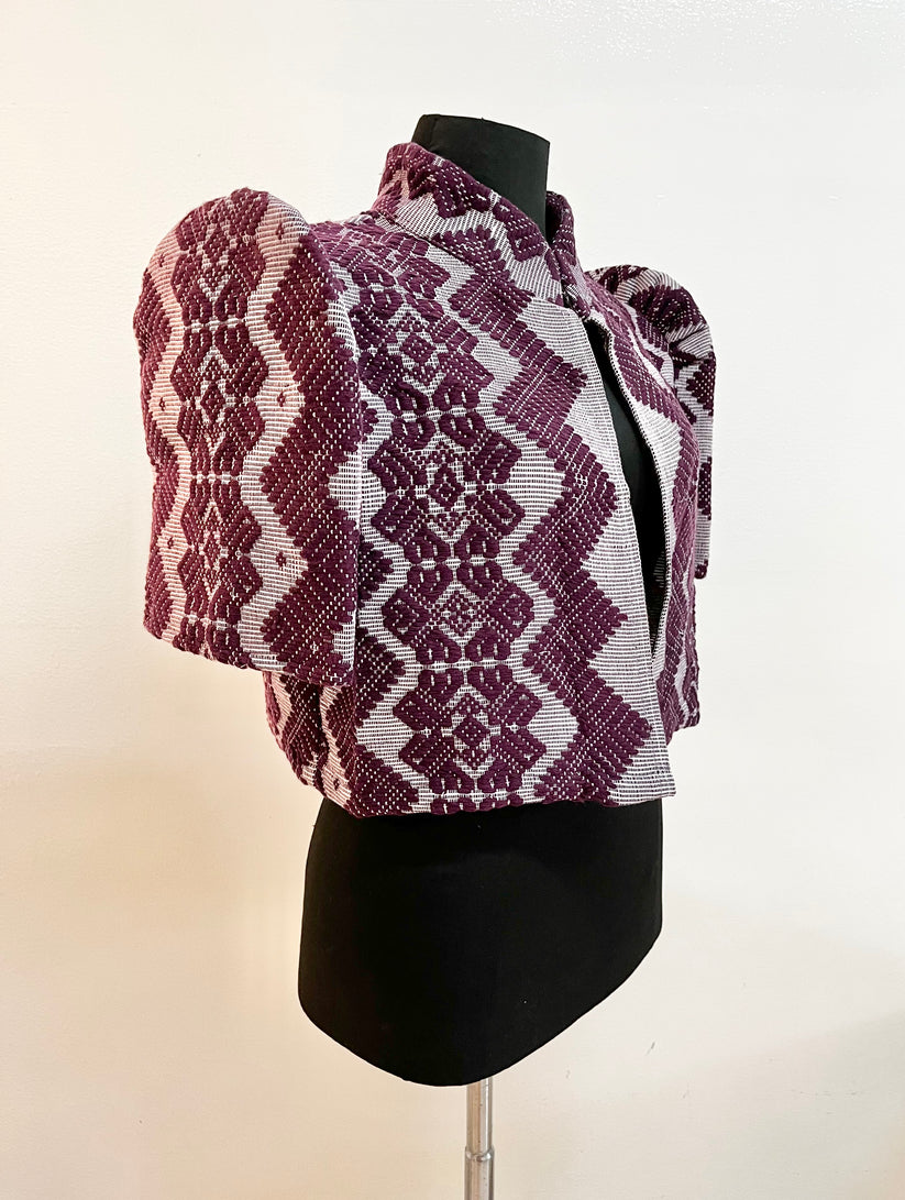 Filipiniana Daily Inabel Blazer Violet – Atelier Modern Filipiniana